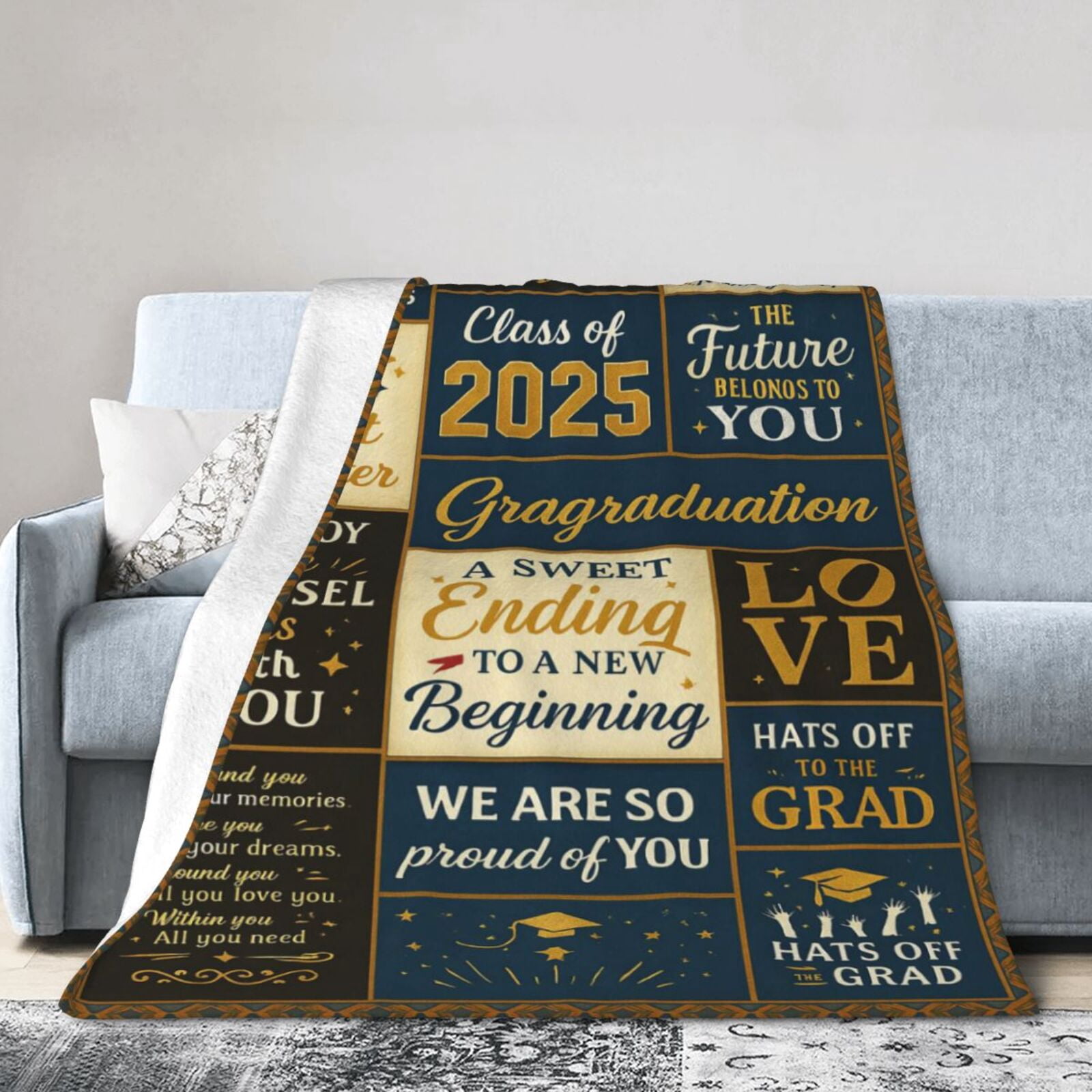2025 Graduation Gifts Blanket,Graduation Gifts for Her Him, Class of ...