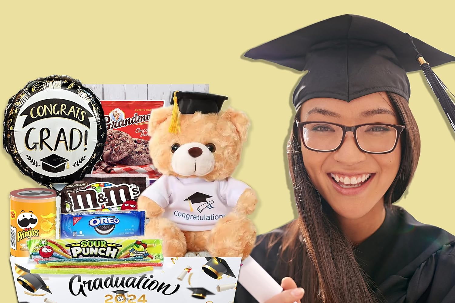 2025 Graduation Gifts Set Care package, Congrats Grad Gift Basket Set ...