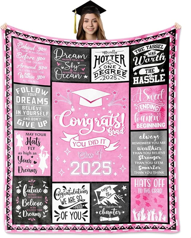 2025 Graduation Gifts Throw Blanket for Him, Graduation Gifts Blanket ...