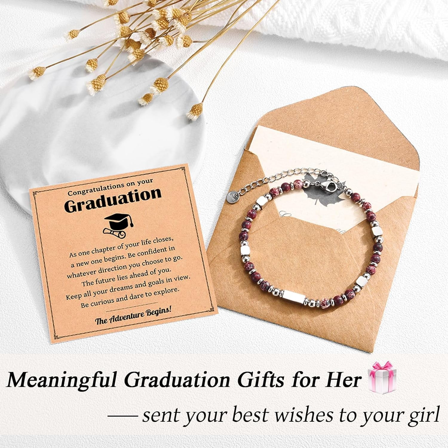 2025 Graduation Gifts for Her, Compass Bracelet for Girls Women ...