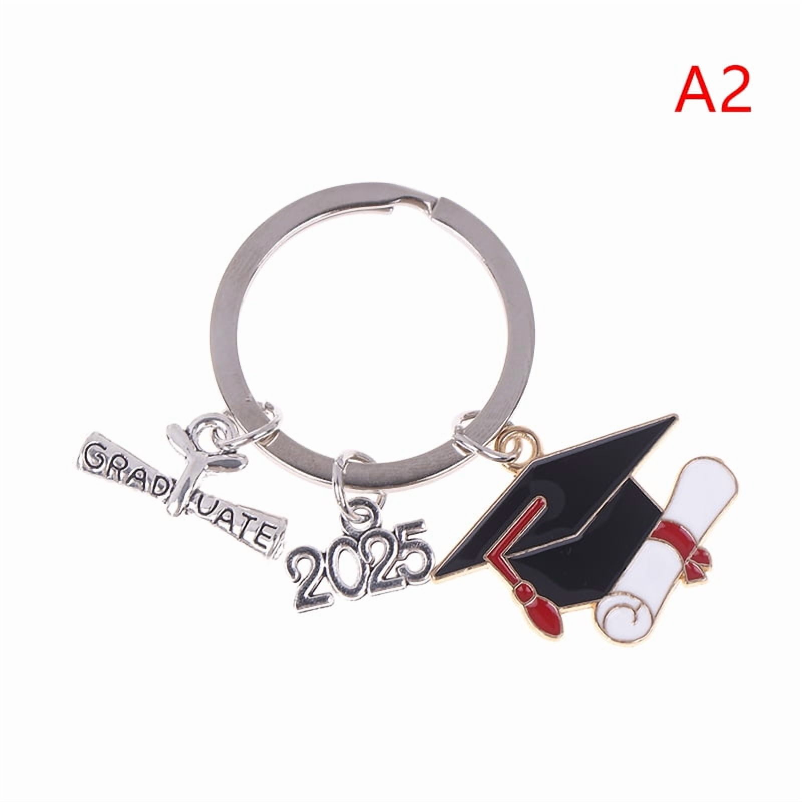 2025 Graduation Gown Cap KeyChain Ring Student Fashionable Graduation ...