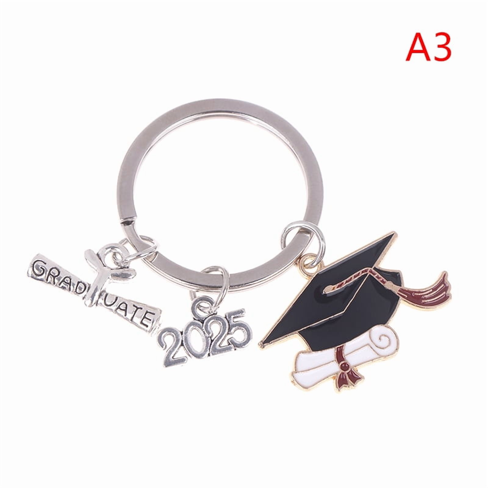 2025 Graduation Gown Cap KeyChain Ring Student Fashionable Graduation ...