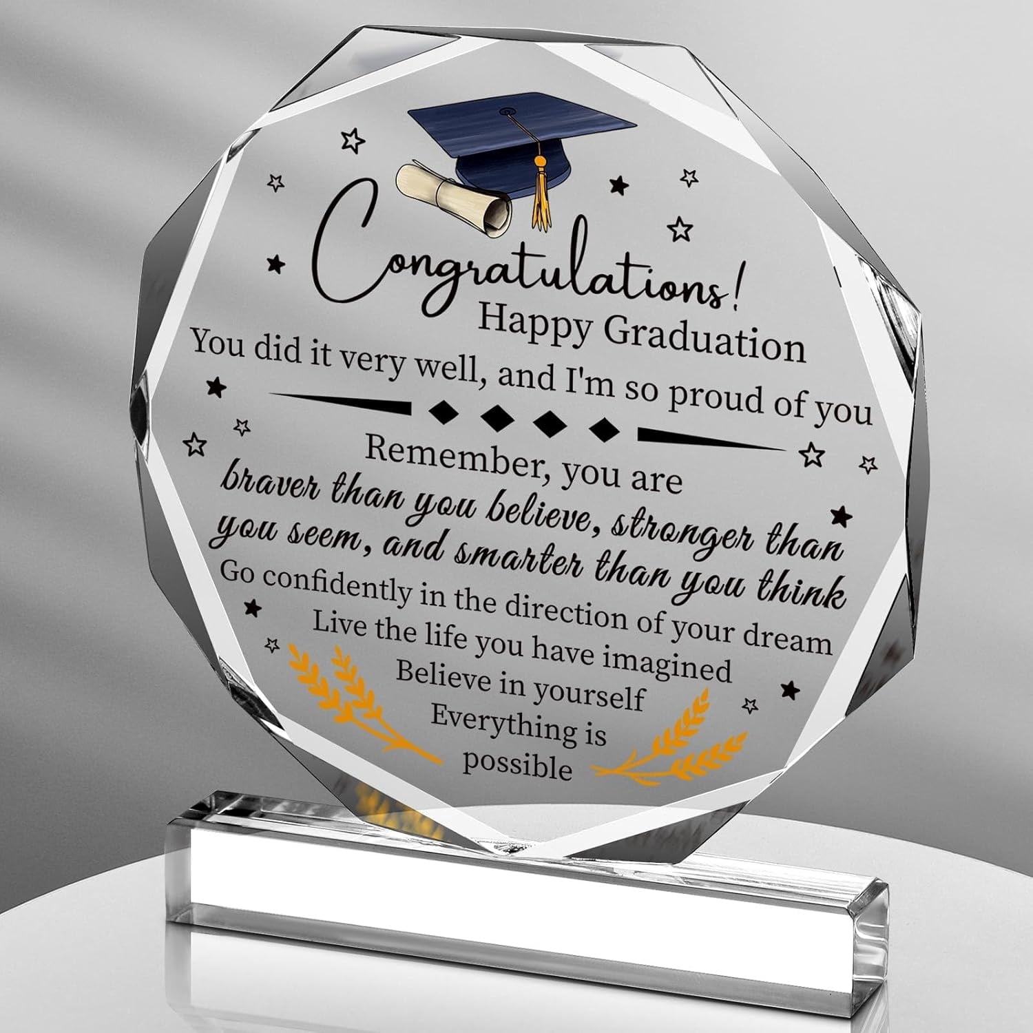 2025 Graduation Inspirational Acrylic Gifts for Her Motivational ...