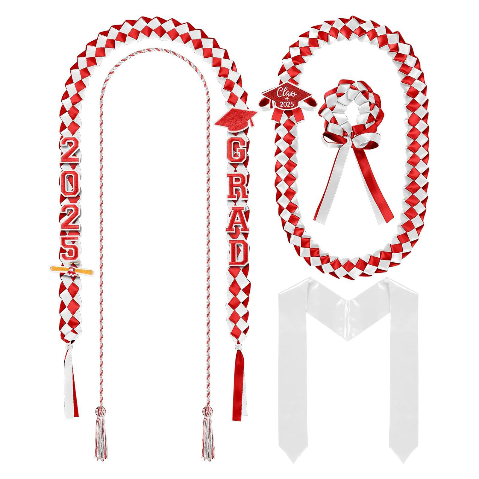 2025 Graduation Leis Graduation Sash 2025 Honours Cord Wrist Cuffs ...