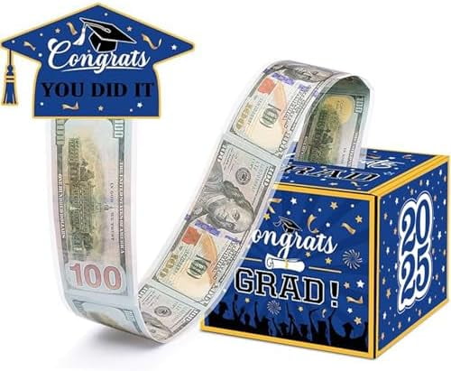 2025 Graduation Money Box for Cash Gift, Funny Graduation Gifts for Boys Girls High School ...