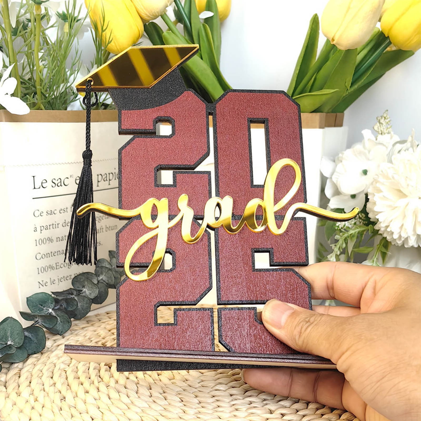 2025 Graduation Party Decoration, Class of 2025 Wooden Table ...