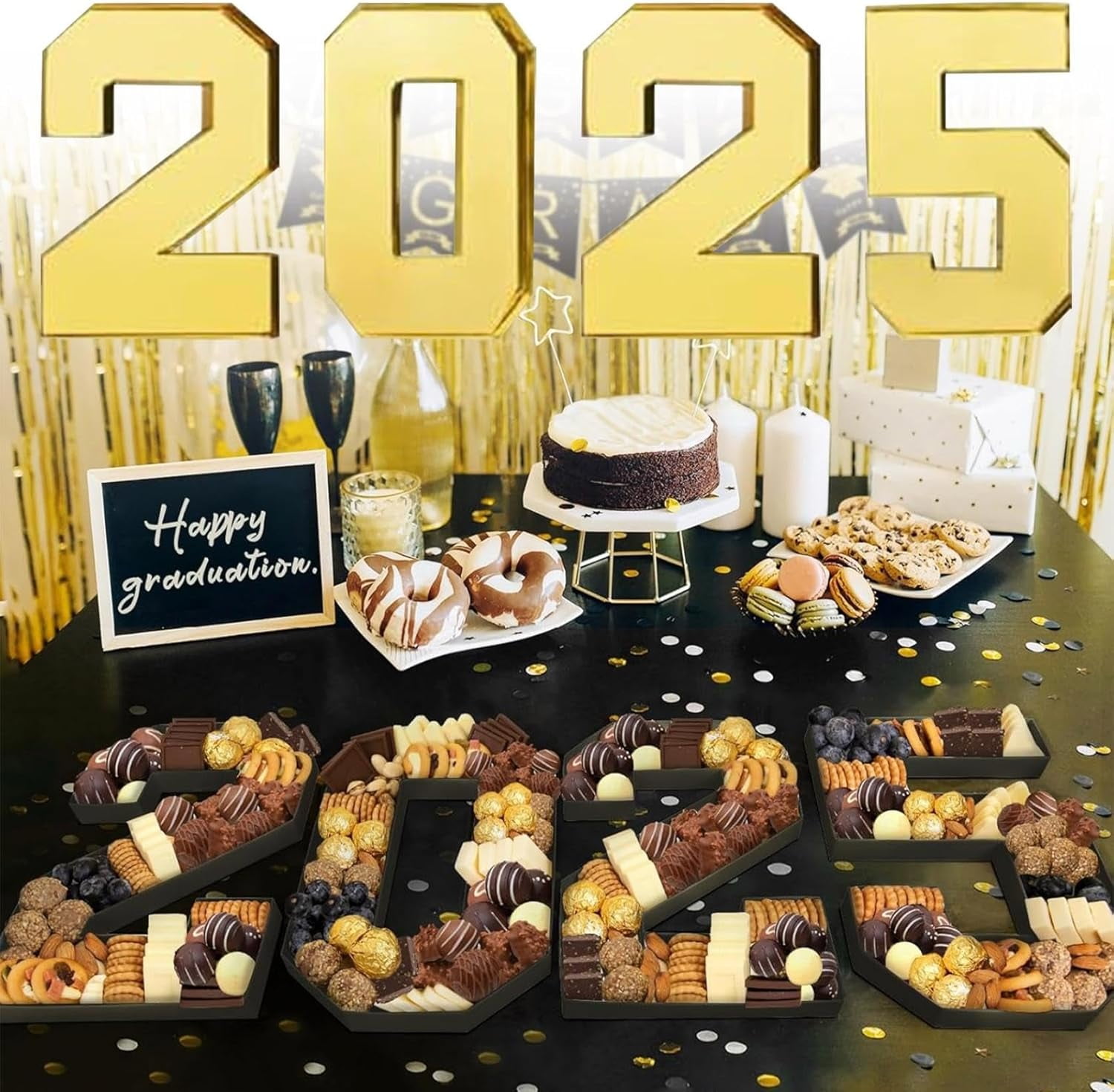 2025 Graduation Party Decorations, 10" Charcuterie Number Box for ...