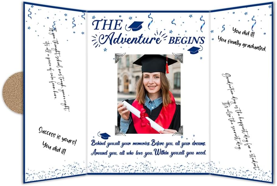 2025 Graduation Party Decorations - Blue The Adventure Begins - Class ...
