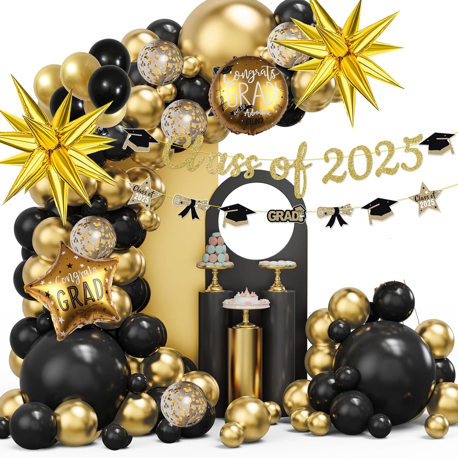2025 Graduation Party Decorations,Class of 2025 Banner Balloon,Congrats ...
