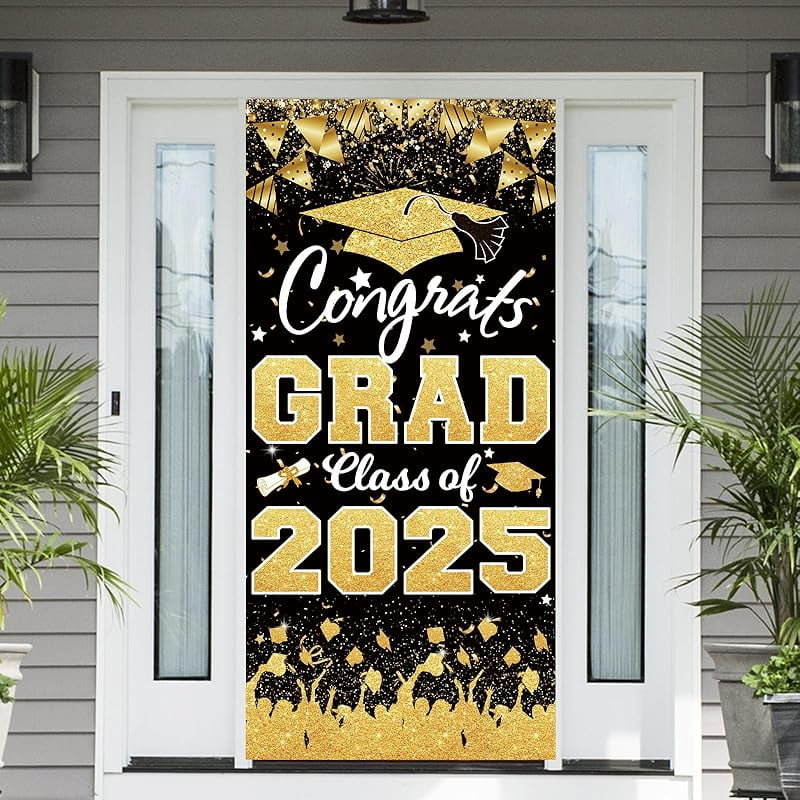 2025 Graduation Party Decorations Congrats Grad Class of 2025 Banner ...