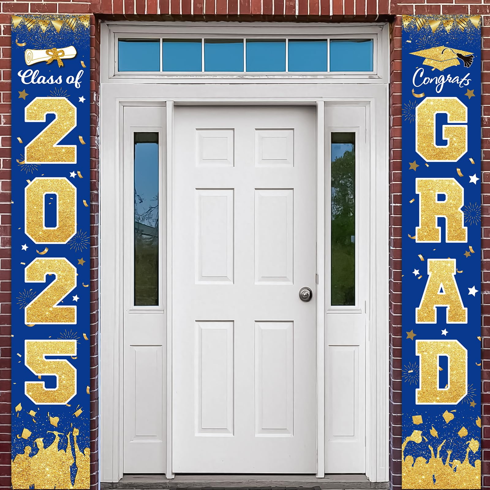 2025 Graduation Party Decorations SSF20 - Blue Gold Class of 2025 ...