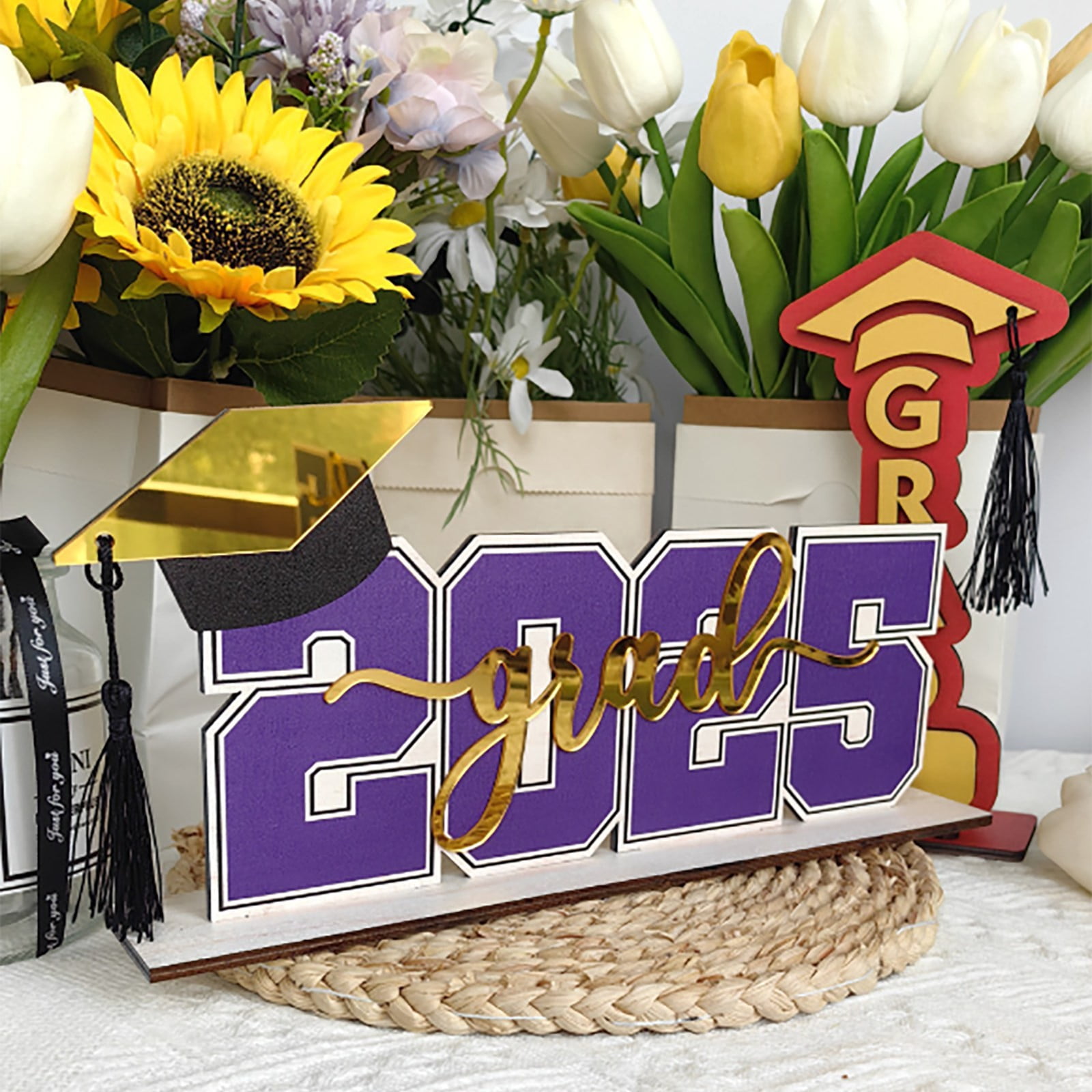 2025 Graduation Party Decorations Wooden Sign Class of 2025 graduation ...