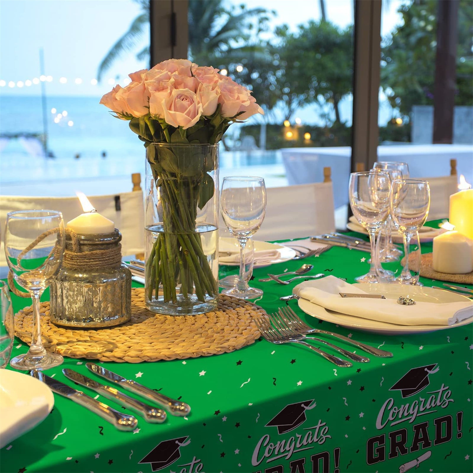 2025 Graduation Party Disopable Tablecloth,Grad Tablecover for ...