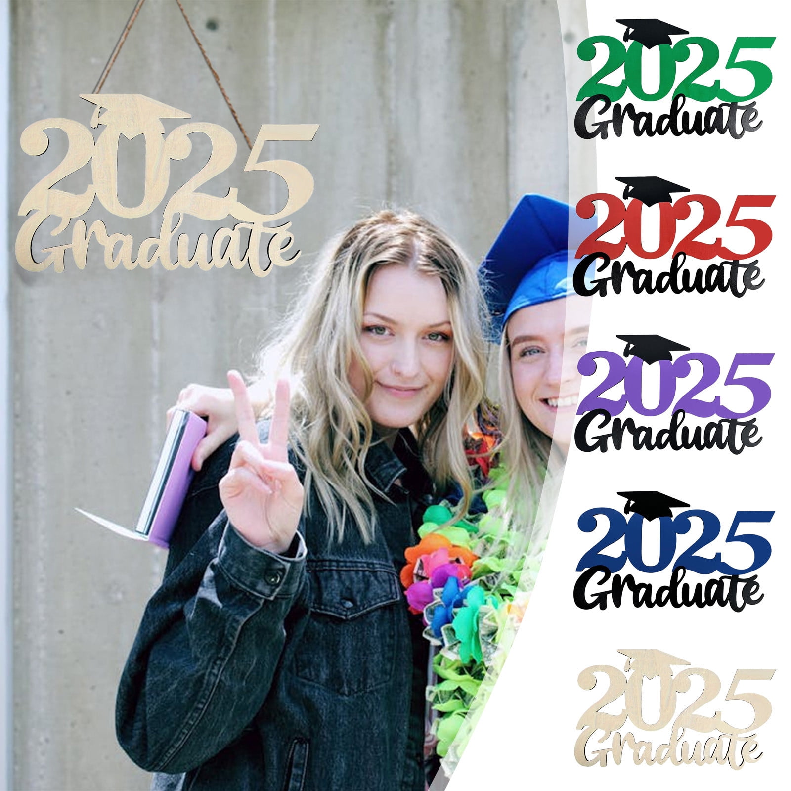 2025 Graduation Party Wooden Wall Sign | Graduation Season Door Hanging ...