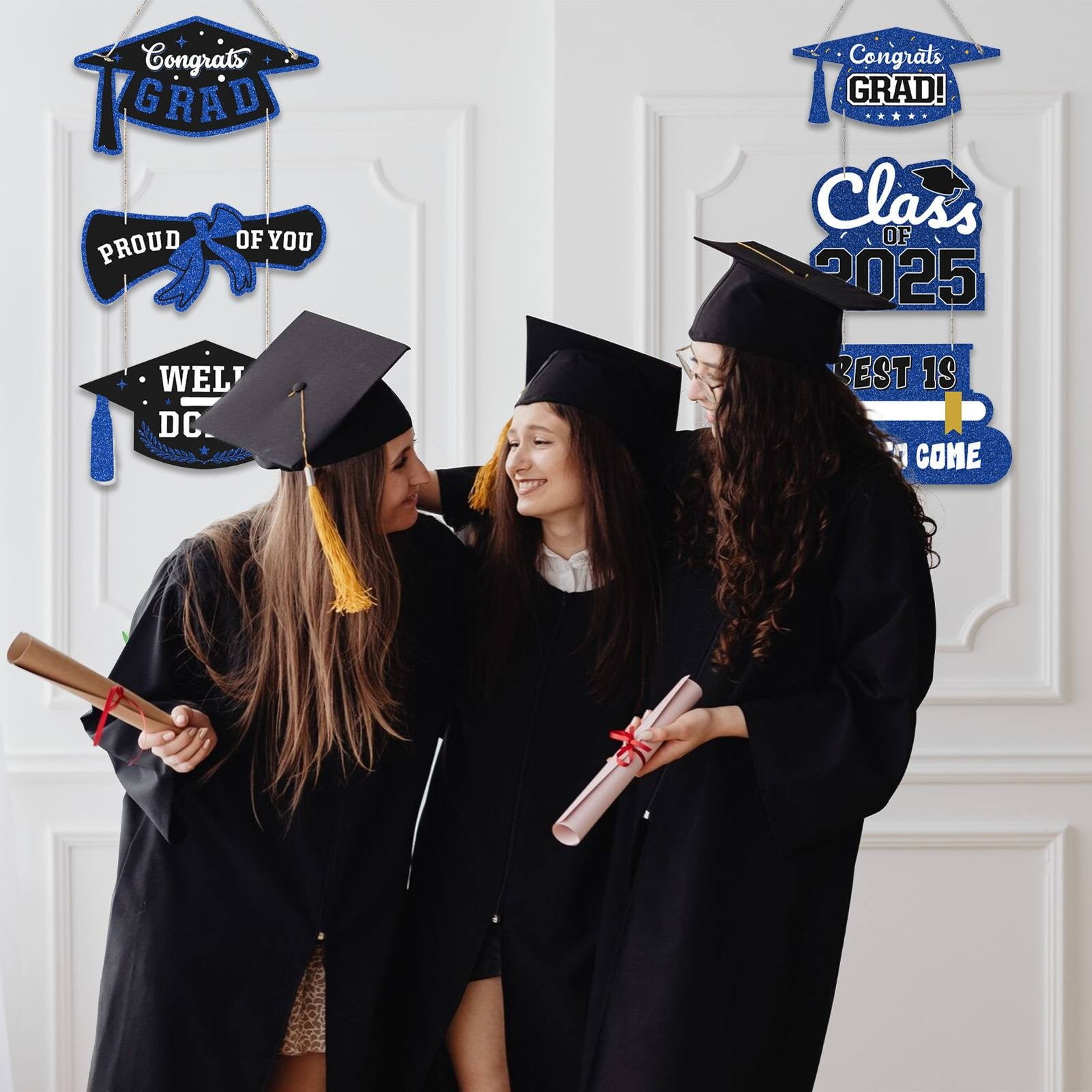 2025 Graduation Season Doorplate Couplet Blue Clearance! Kingtow ...