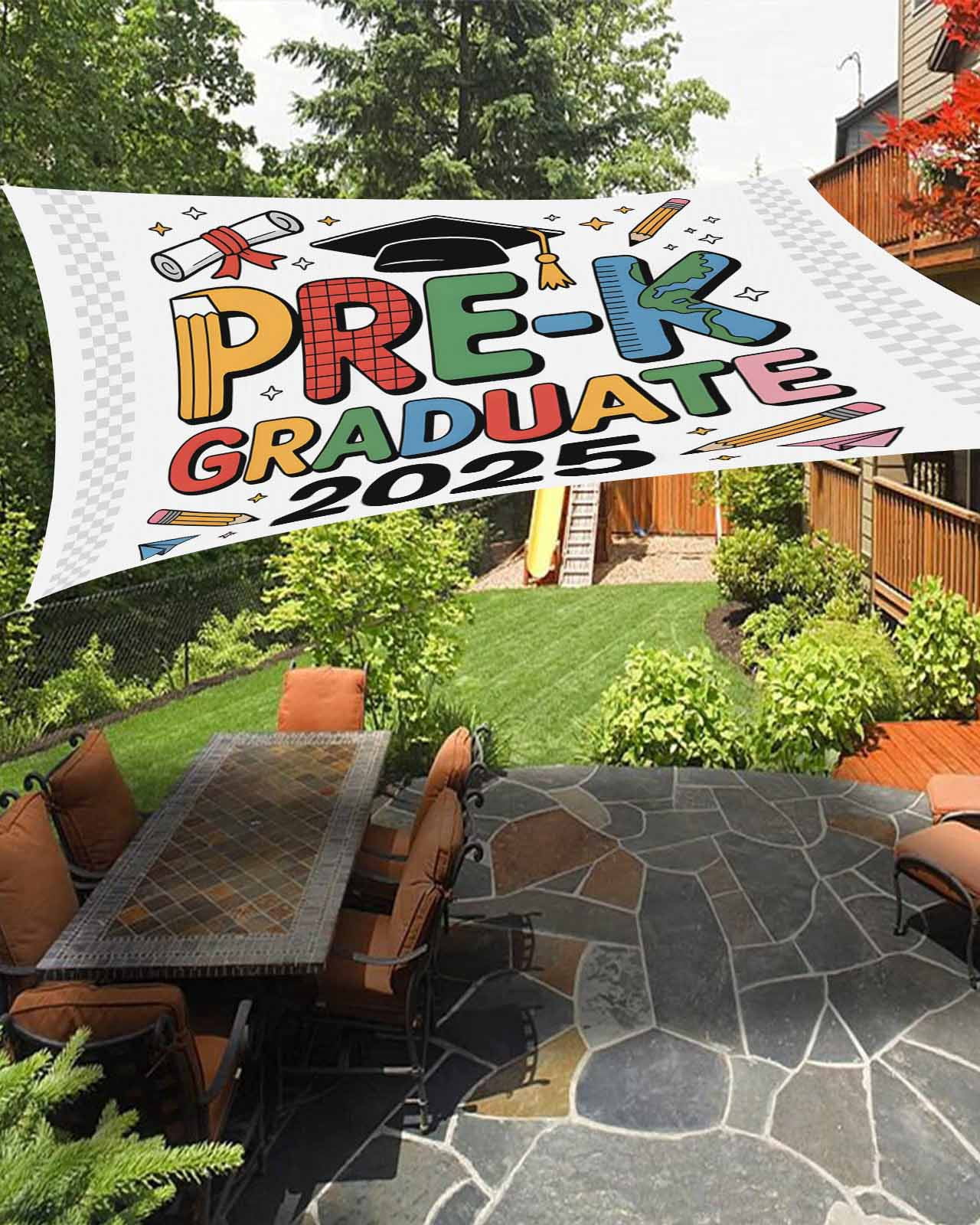 2025 Graduation Season Hat Sun Shade Sail 12'X16' Certificate Of Merit ...