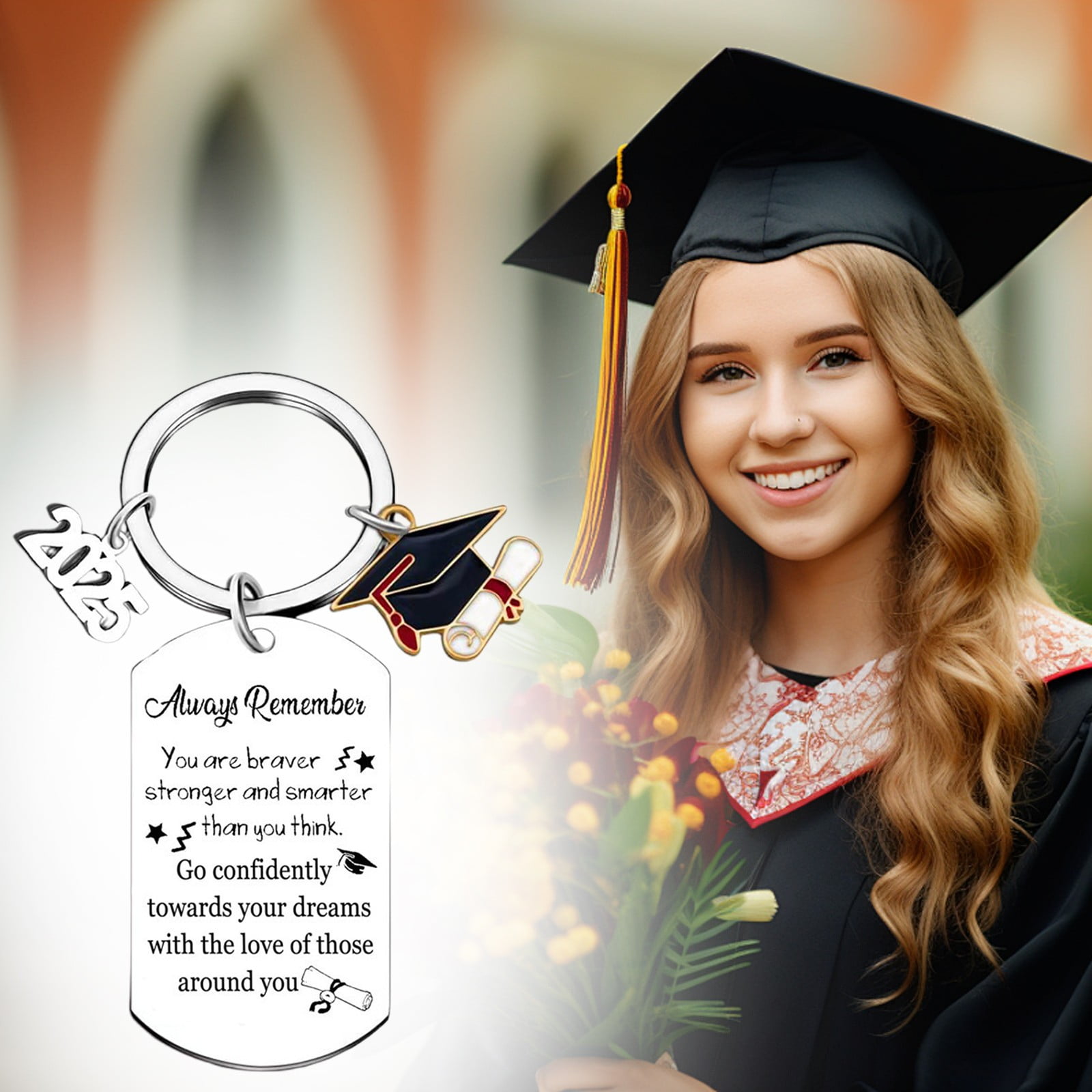 2025 Graduation Season Stainless Steel Keyring - Class of 2025 ...