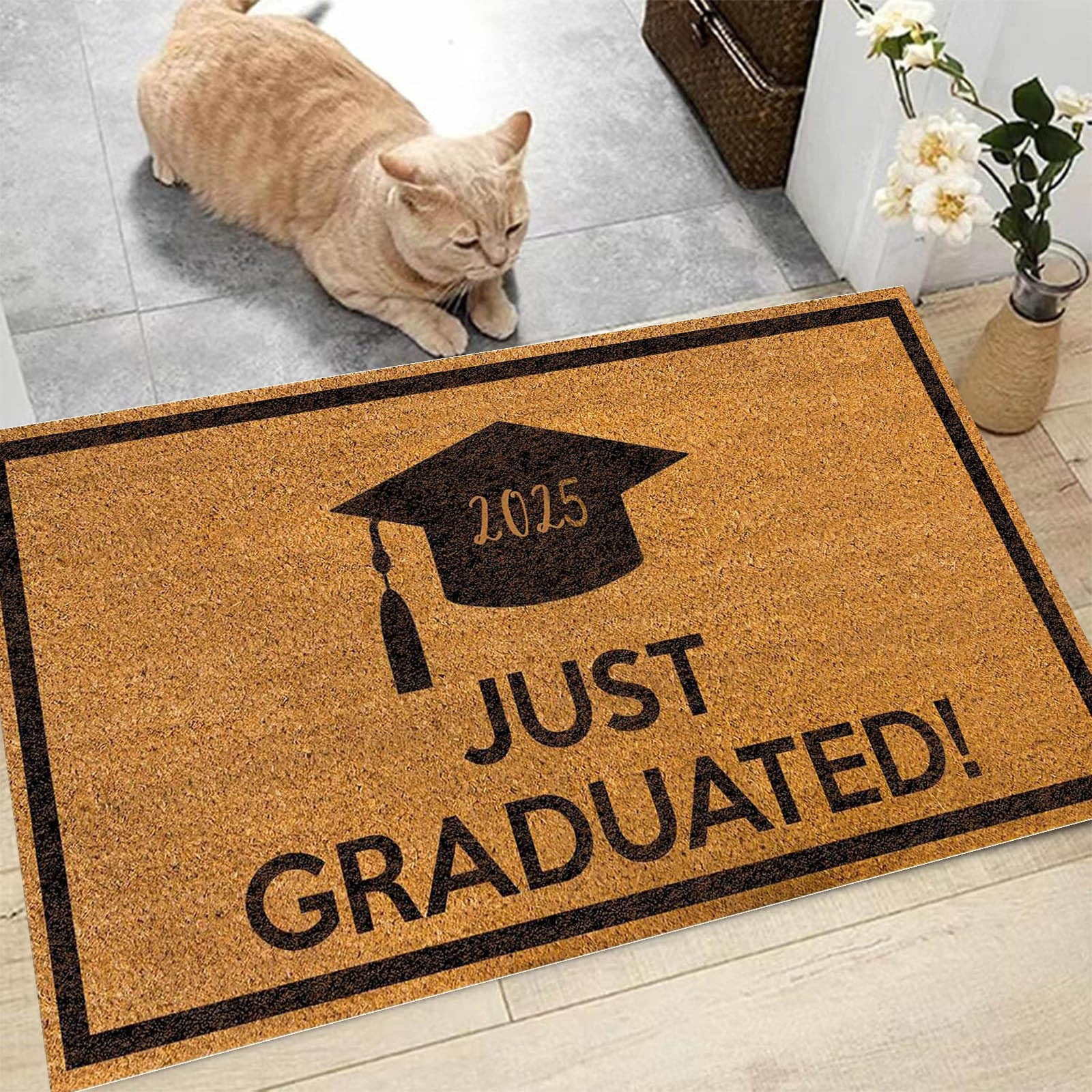 2025 Graduation Season Theme Doormat For Decoration Doormat Bathroom ...