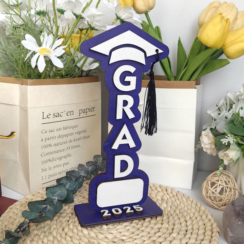 2025 Graduation Season Wooden Tabletop, Class of 2025 Wooden Sign ...