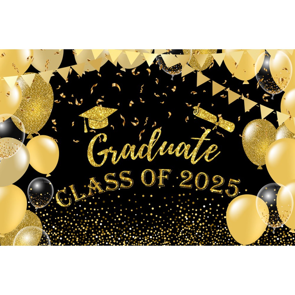 2025 Graduation Theme Photography Background Party Decoration Bachelor ...