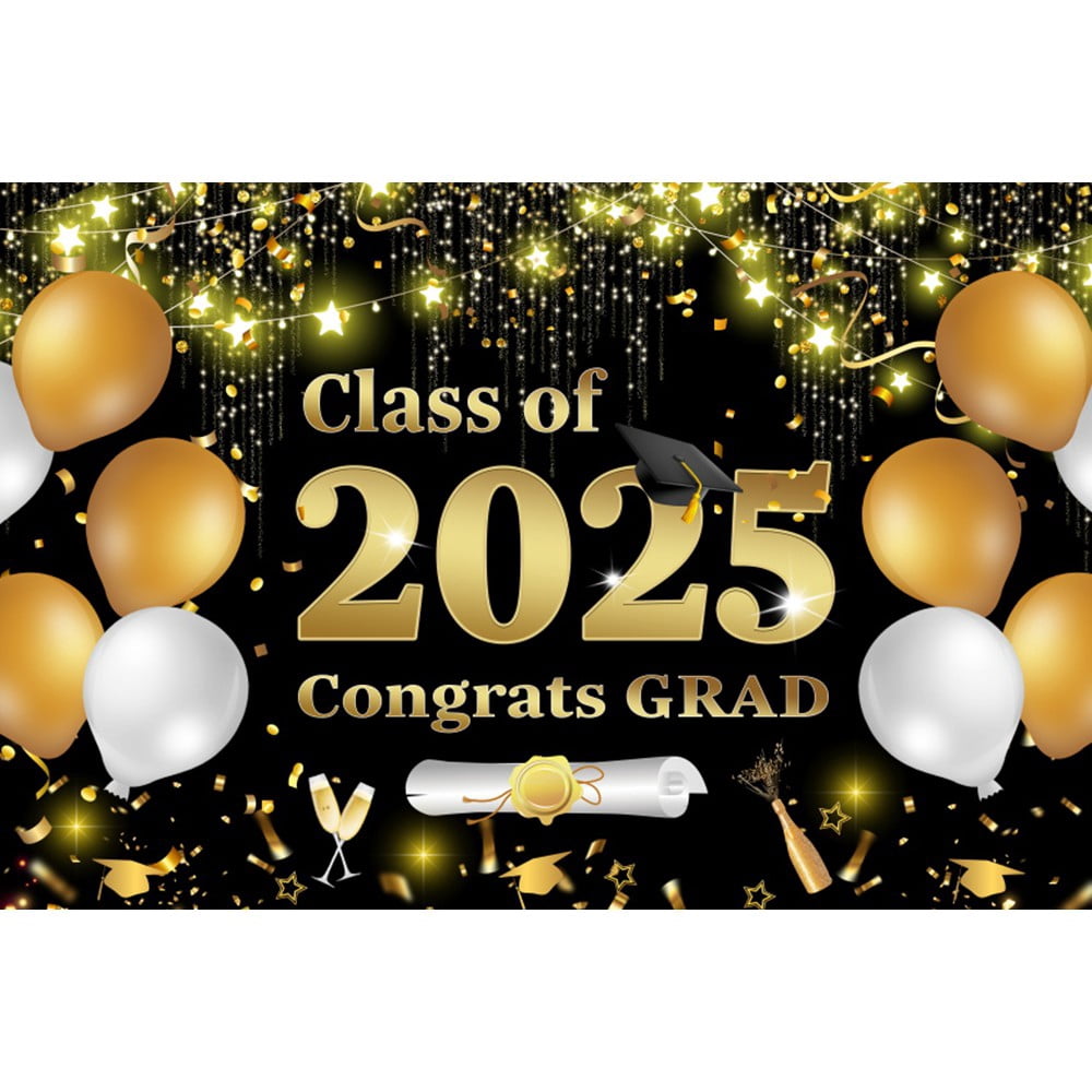2025 Graduation Theme Photography Background Party Decoration Bachelor ...