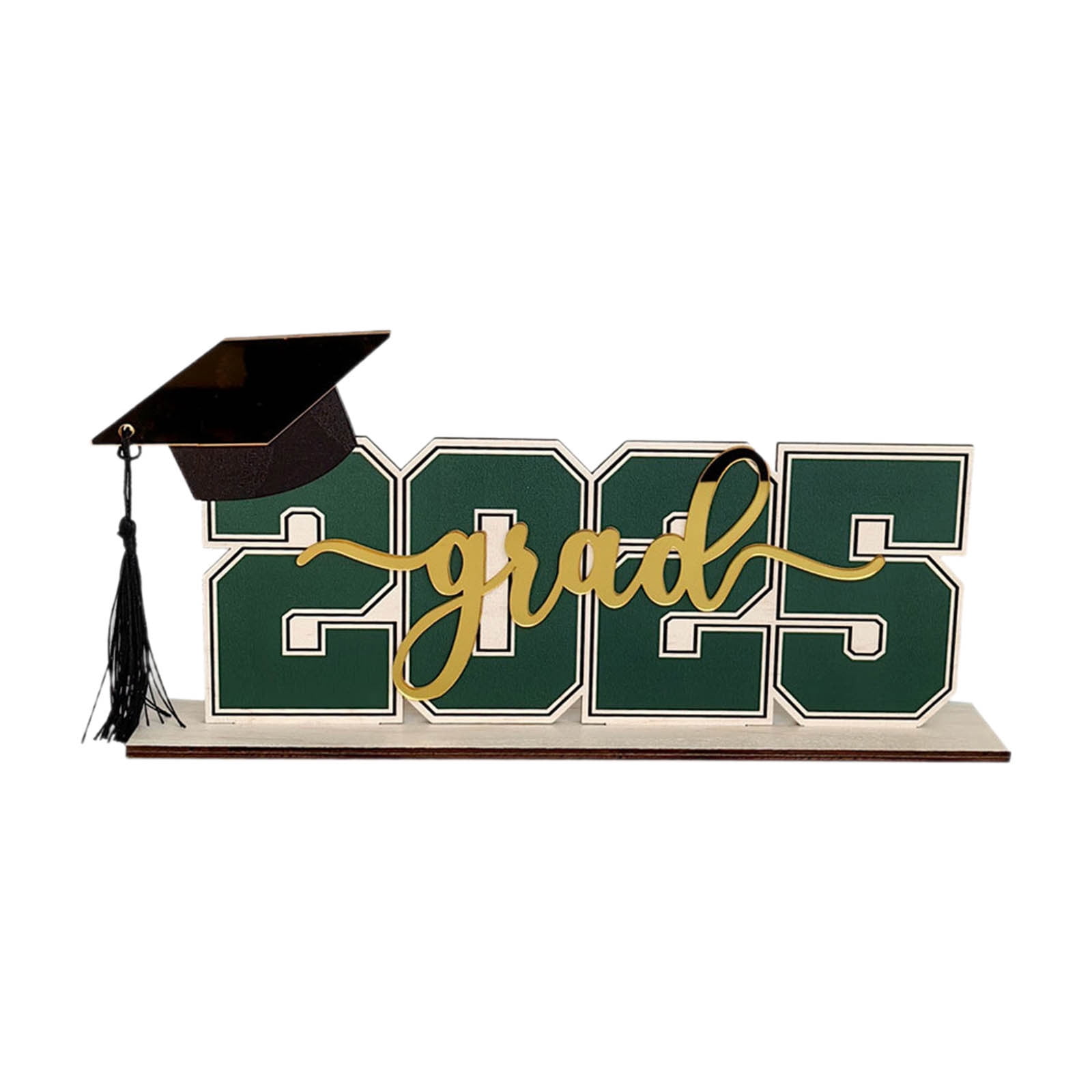 2025 Graduation Wooden Tabletop Decoration - Natural Wood Commemorative ...