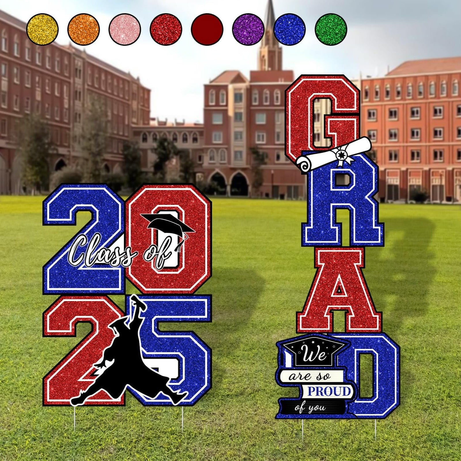 2025 Graduation Yard Sign Set Celebrate Your Graduate with Class of ...