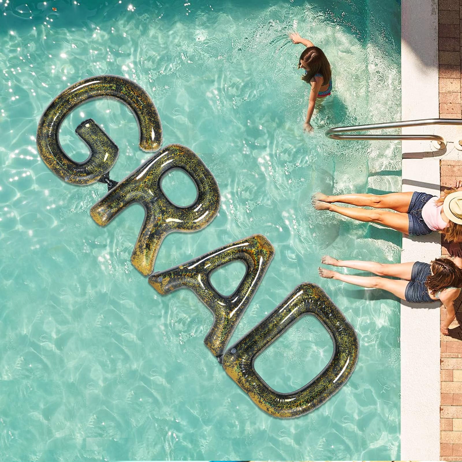 2025 Graduations Party Decorations, KEF16 Huge 40inch Grad Pool Float ...