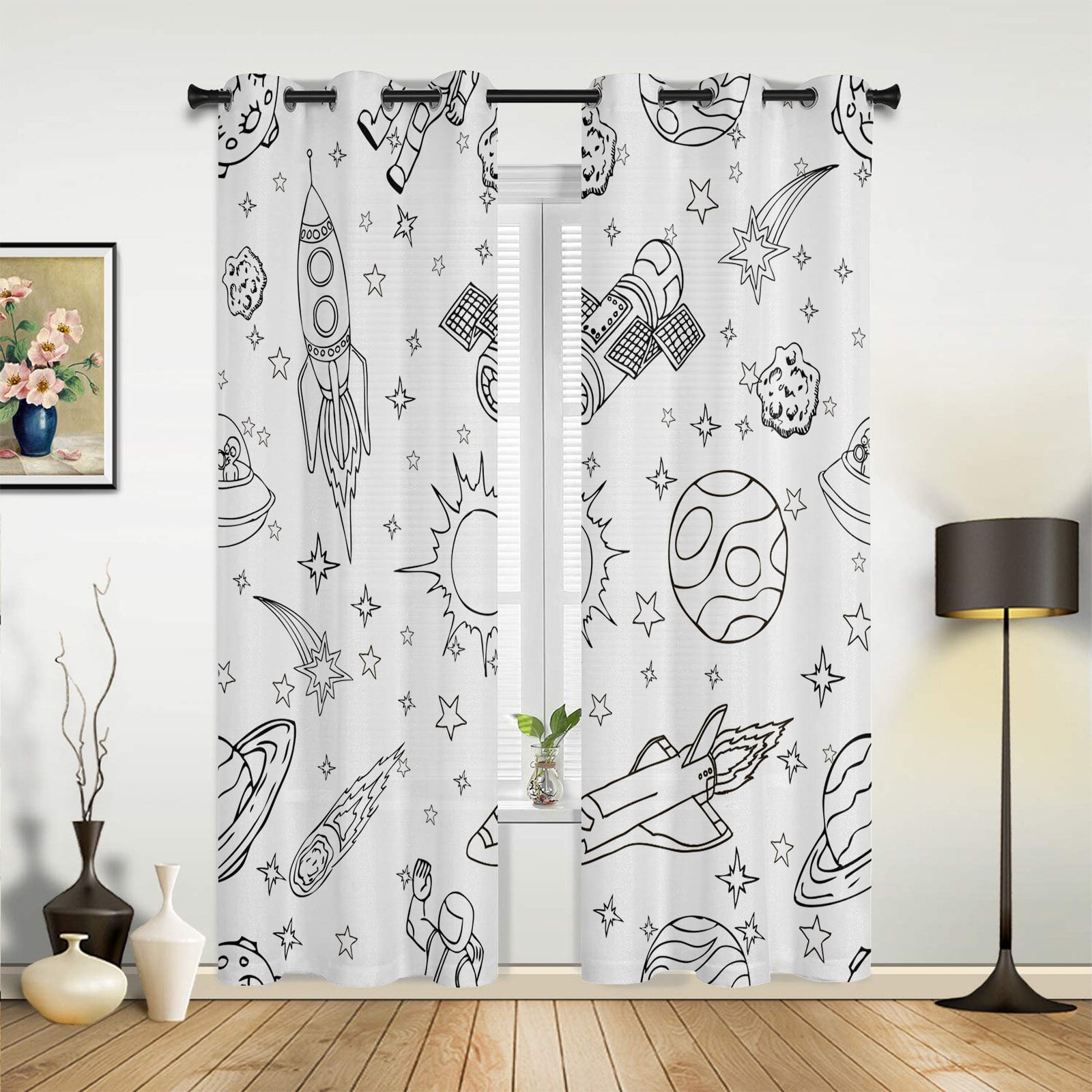 2025 Graffiti Wall Curtains for Bedroom Living Room Drapes Kitchen ...