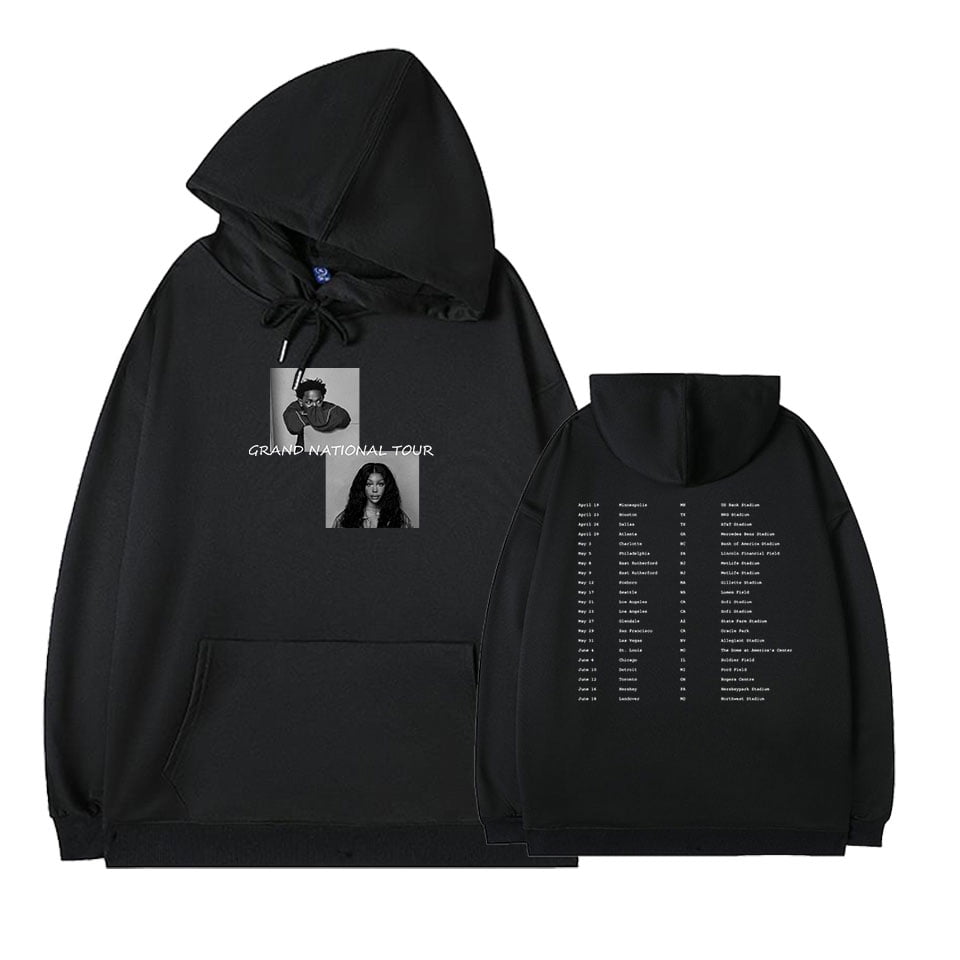 2025 Grand National Tour Merch Kendrick Lamar & SZA Hoodie Sweatshirt ...