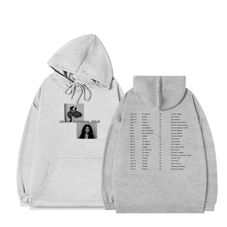 2025 Grand National Tour Merch Kendrick Lamar & SZA Hoodie Sweatshirt ...