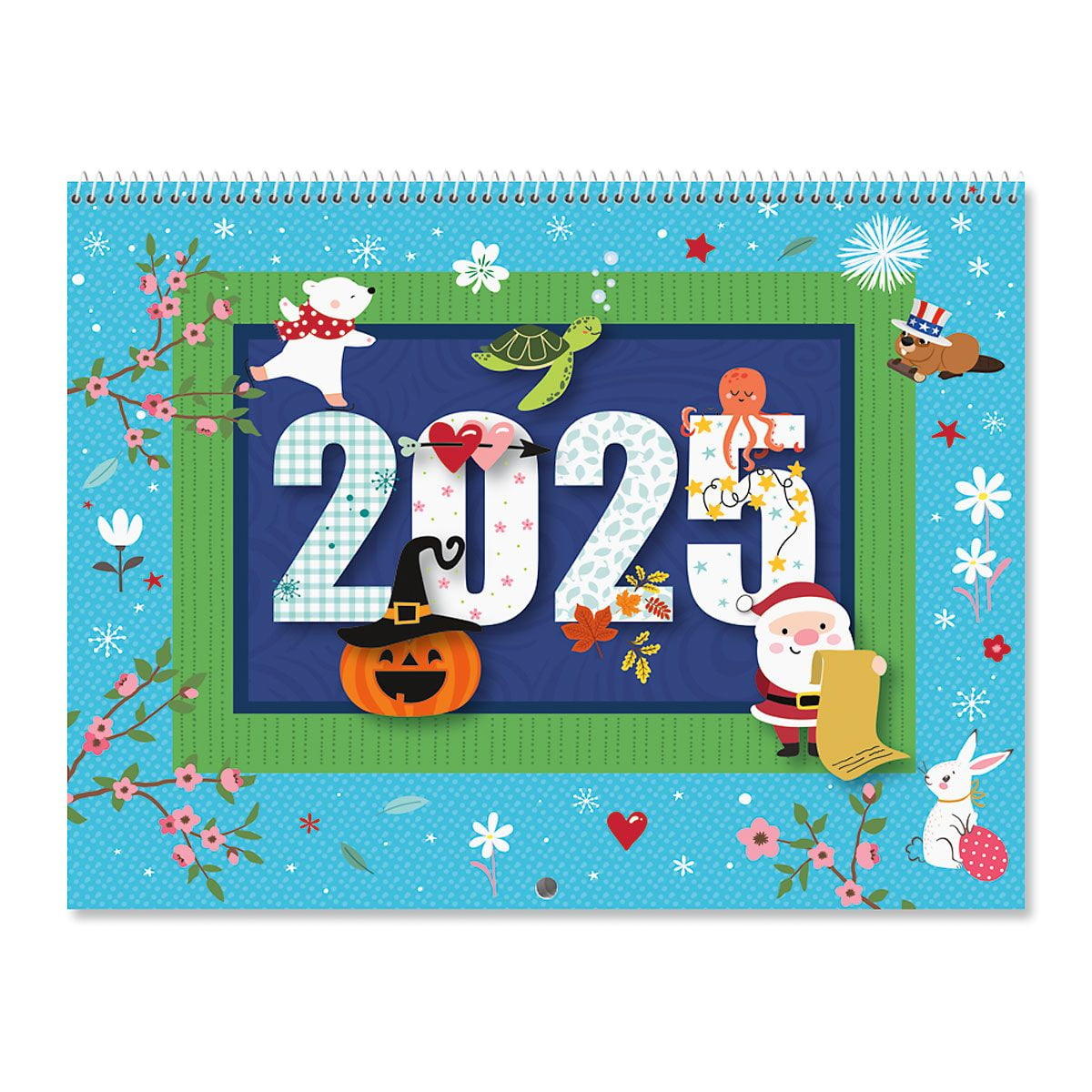 2025 Graphic Photo-Insert Wall Calendar, 8-3/4 Inch x 14-Inch Open ...