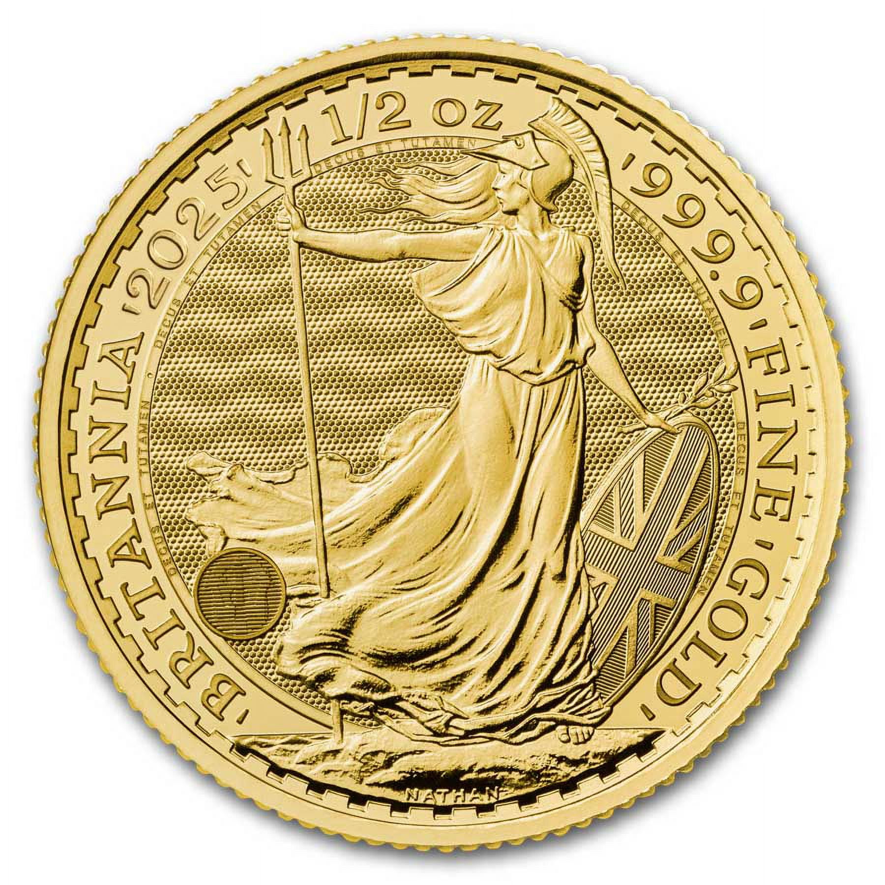 2025 Great Britain 1/2 oz Gold Britannia BU - Walmart.com