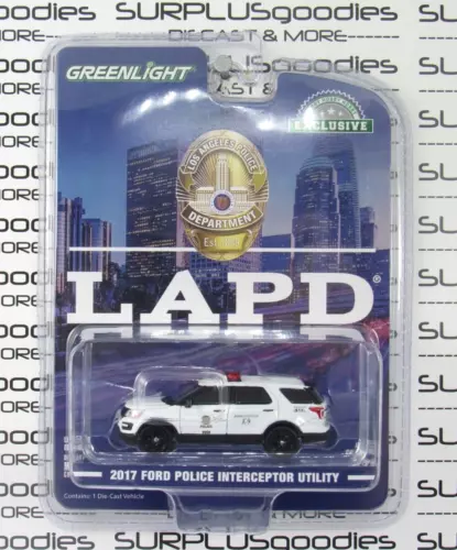 2025 Greenlight 1:64 Hobby Exclusive: LAPD 2017 FORD POLICE INTERCEPTOR ...