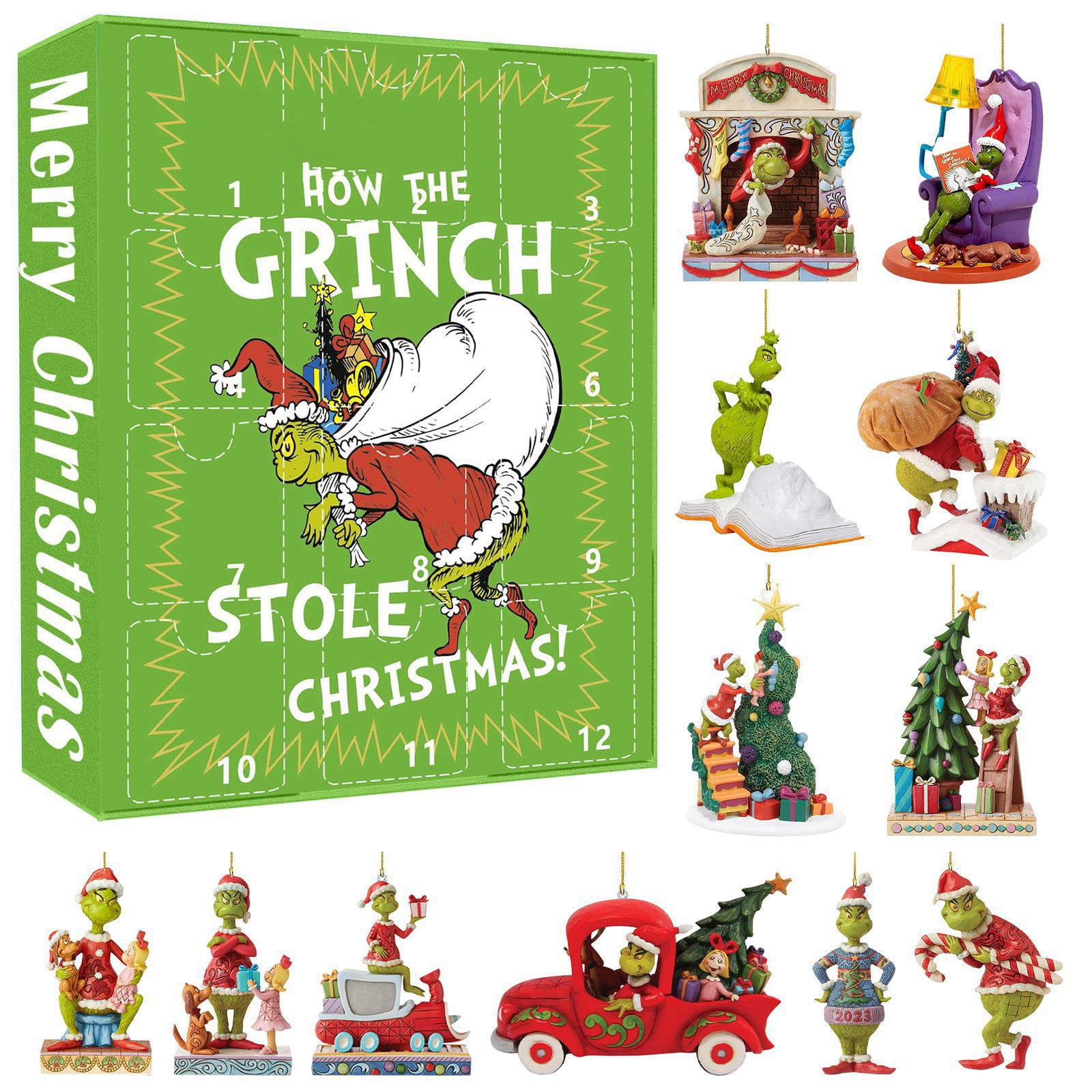 2025 Green Monster Christmas Advent Calendar,Green Monster Christmas ...