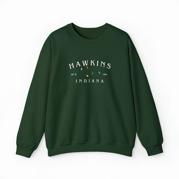 2025 HAWKINS INDIANA Crewneck S5, Stranger Sweatshirt, Unisex Crewneck ...