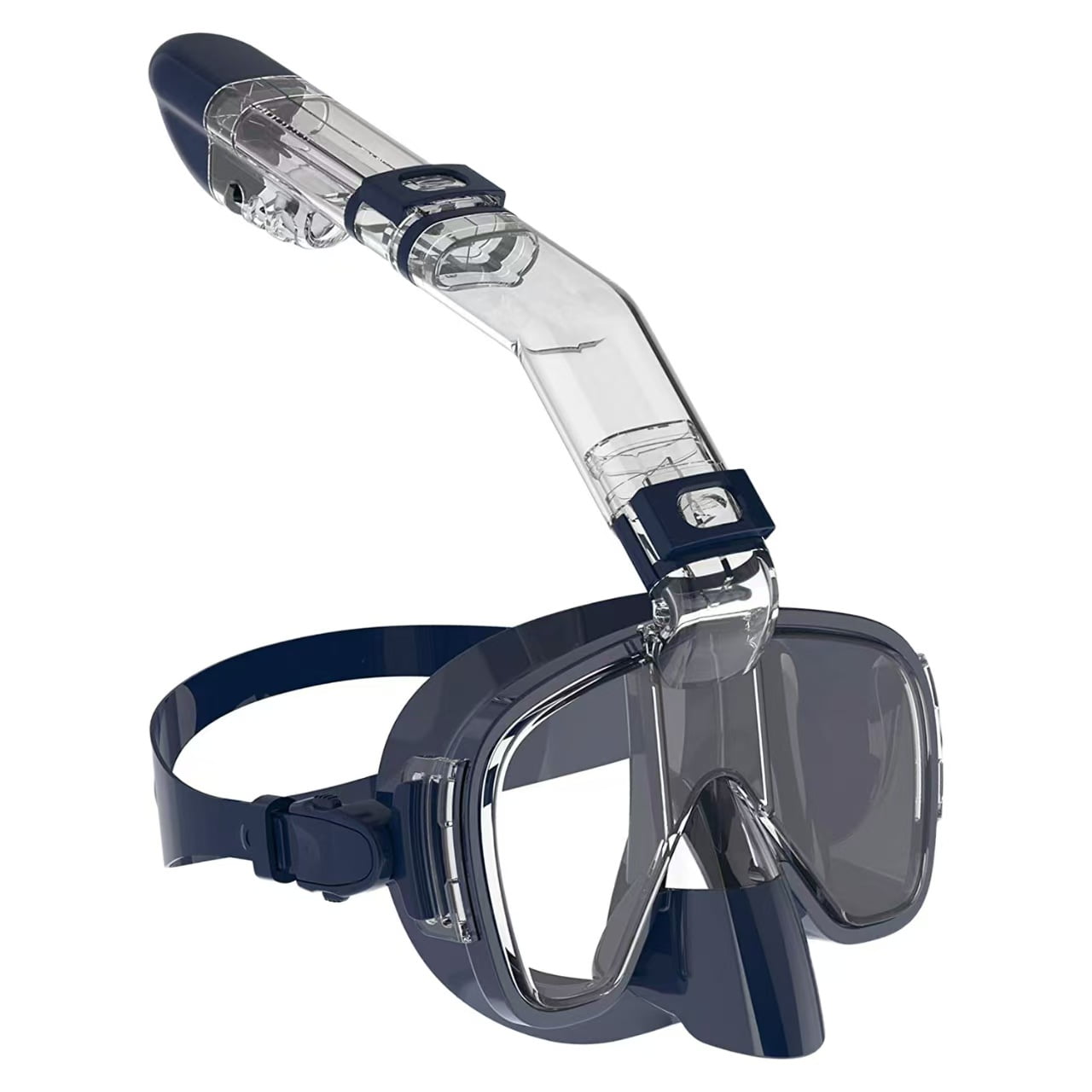2025 Half Face Snorkel Mask - Nose Breathing Design with Detachable ...