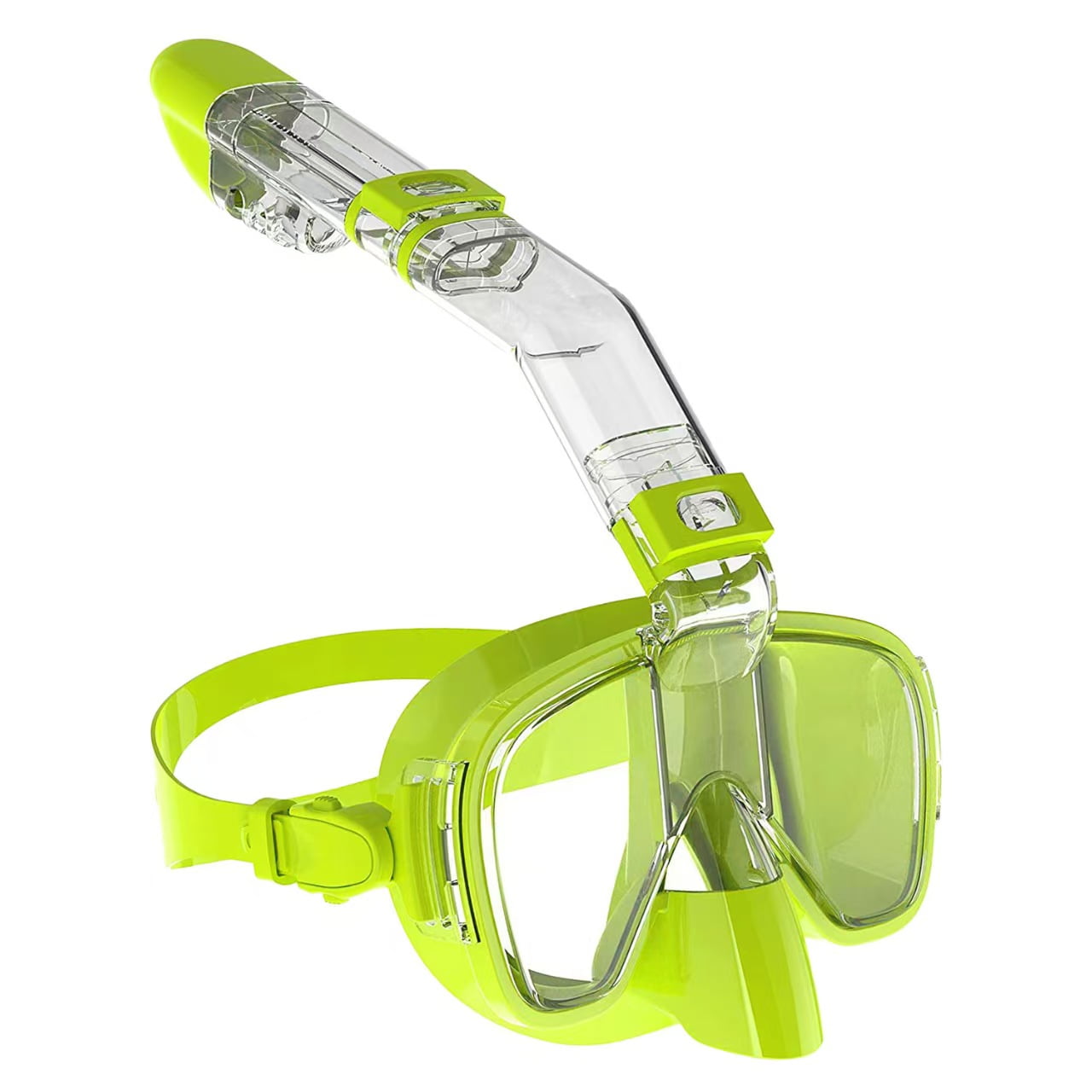 2025 Half Face Snorkel Mask - Nose Breathing Design with Detachable ...