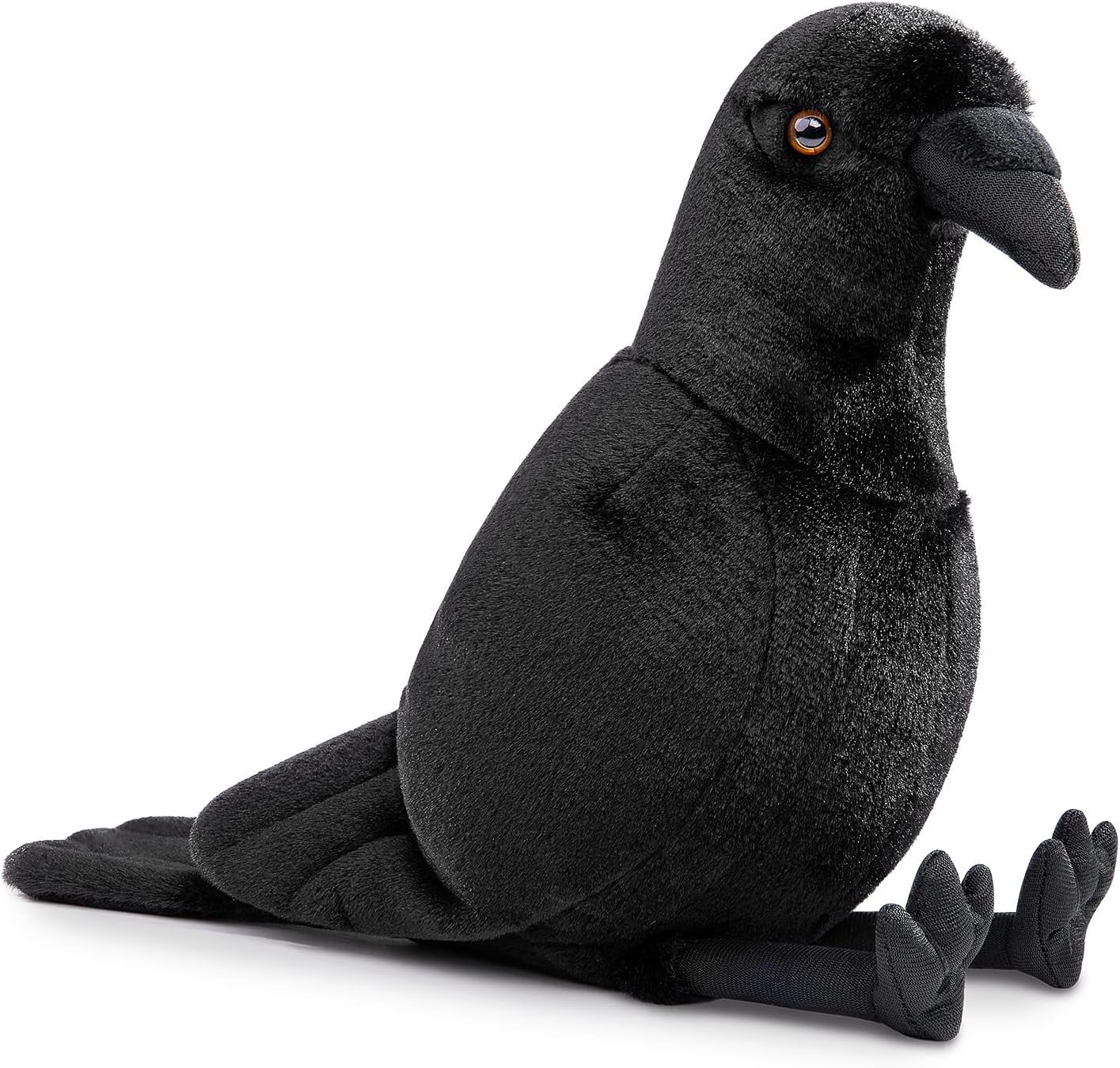 2025 Halloween 10" Crow Plush Toy - Realistic Black Crow Halloween ...