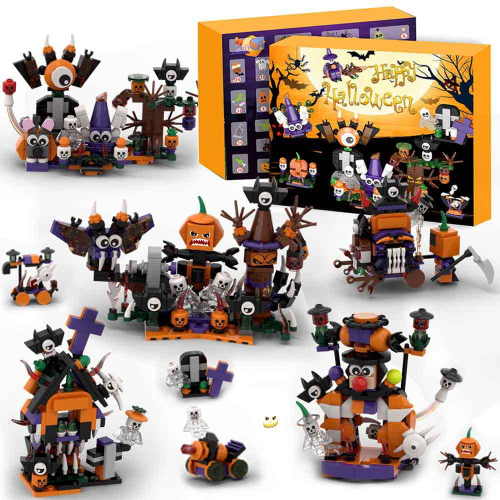 2025 Halloween Advent Calendar, Halloween Building Blocks Set ...