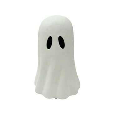 YAMB Halloween Paper Mache Ghost Tabletop Decorations – Brown 4in ...