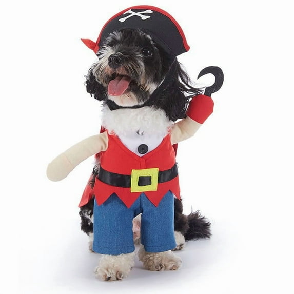 2025 Halloween Costumes for Dogs, Red Pirate Small Dog Halloween ...