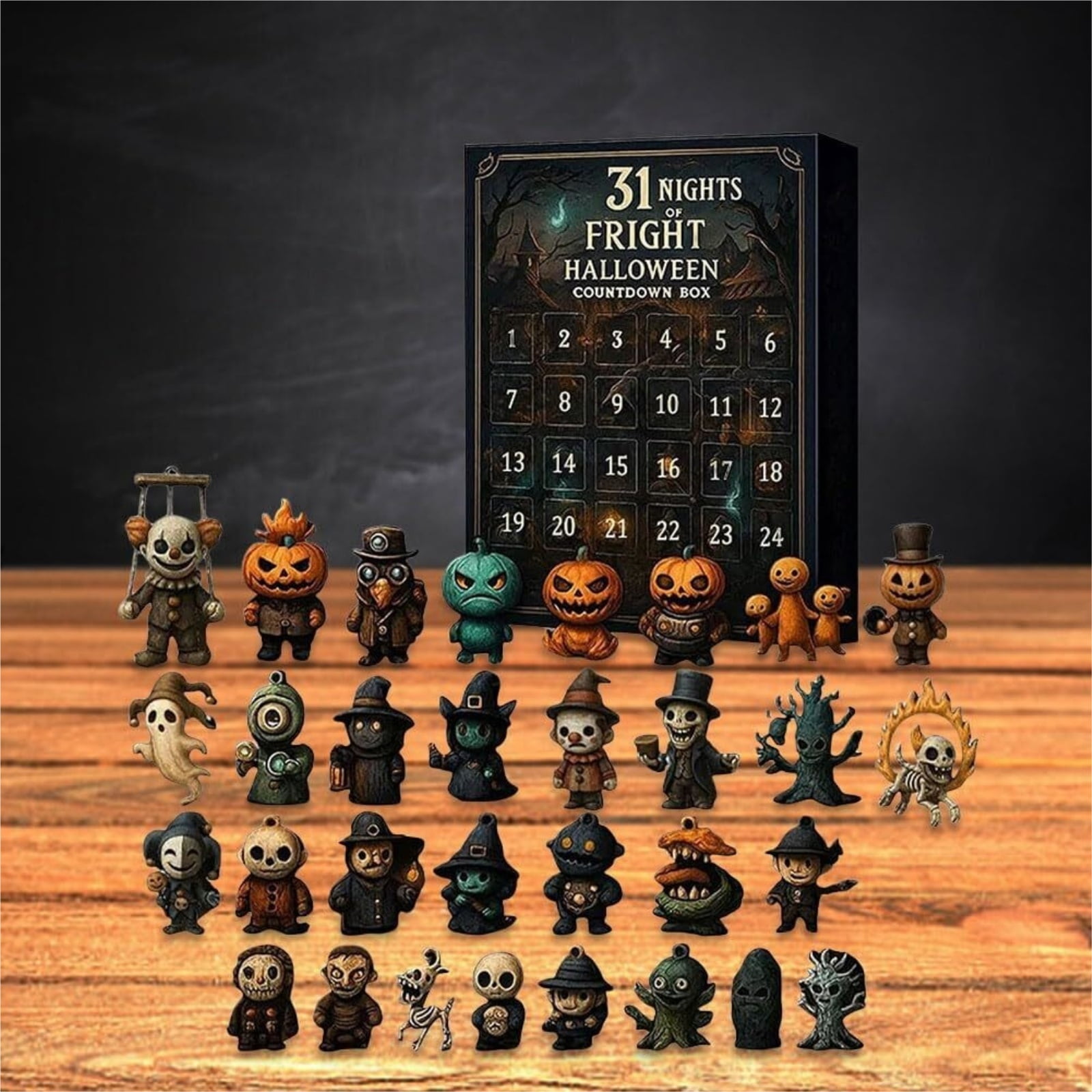 2025 Halloween Countdown Box, Spooky Advent Calendar with Horror ...