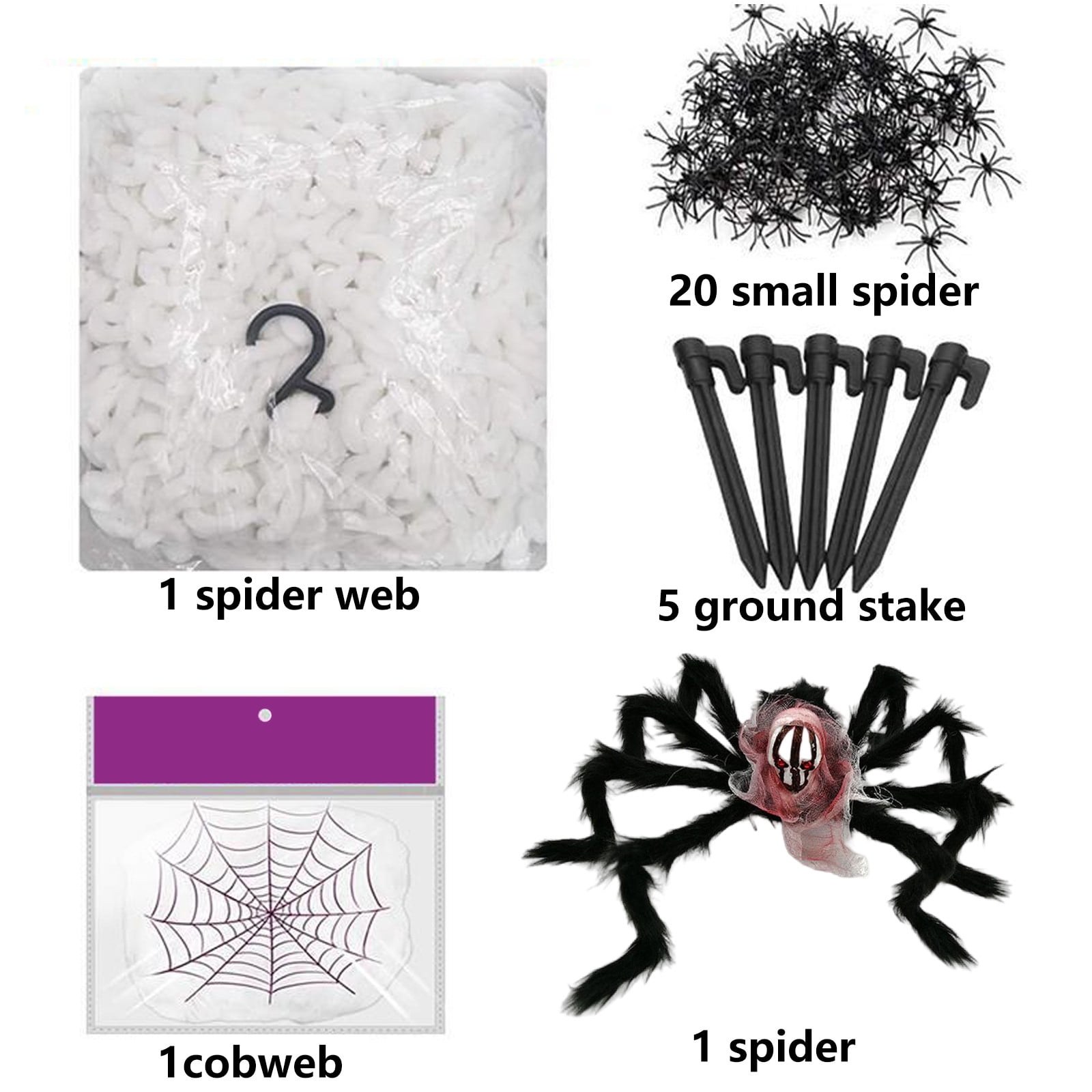 2025 Halloween Decoration Set Spider Webs, Halloween Decoration Soft ...