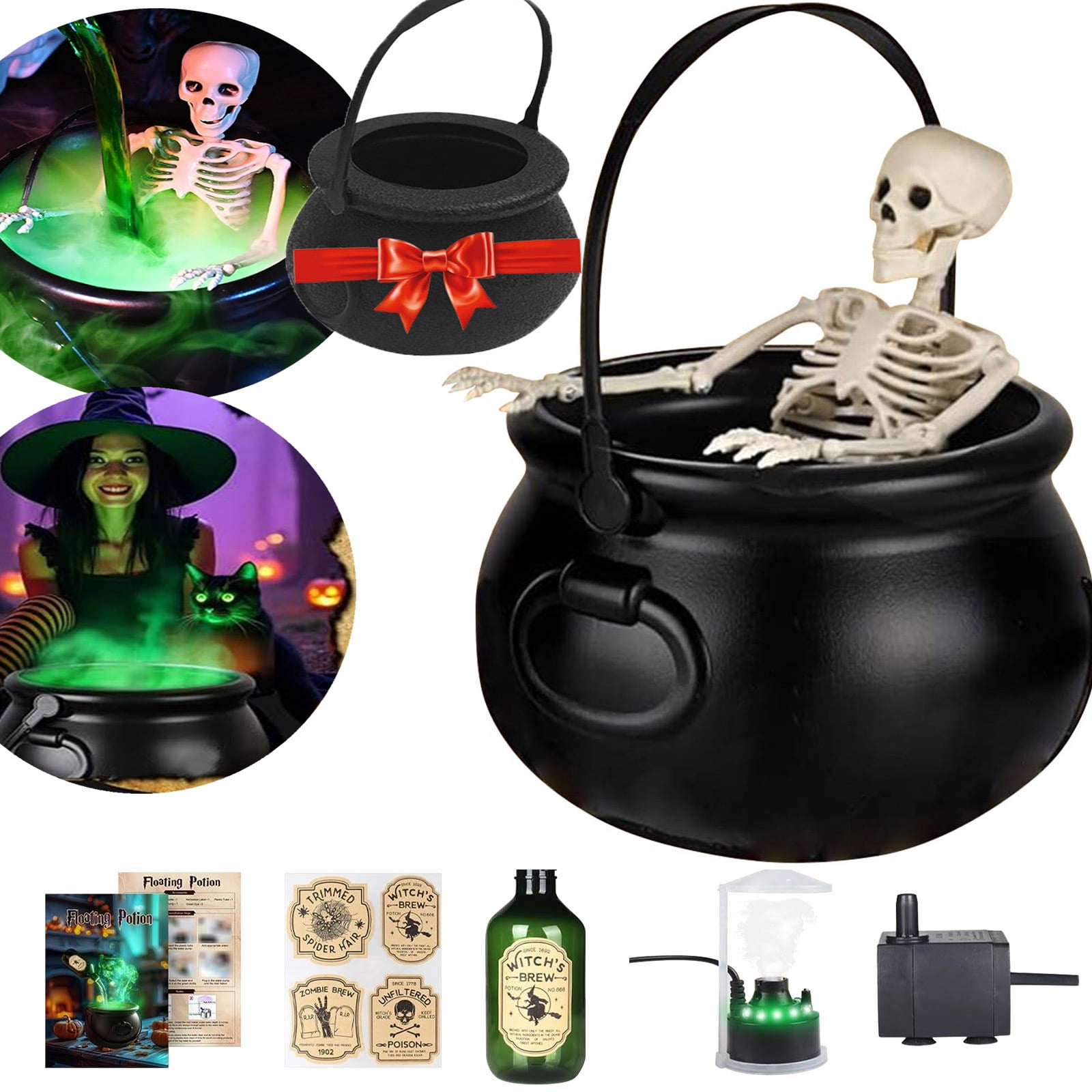 2025 Halloween Decorations Indoor,DIY Floating Potion Set with Witches ...
