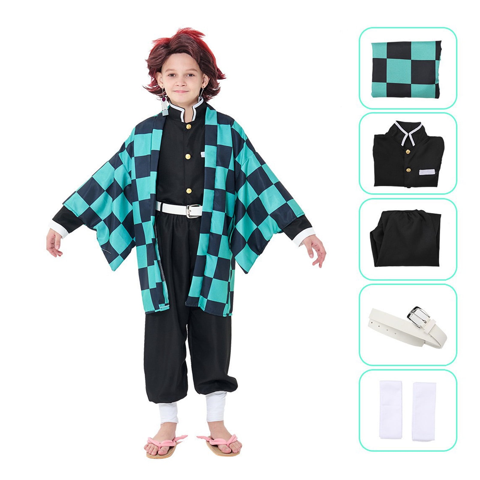 2025 Halloween Demon Slayer Costumes, Kamado Tanjirou Costumes for Kids ...