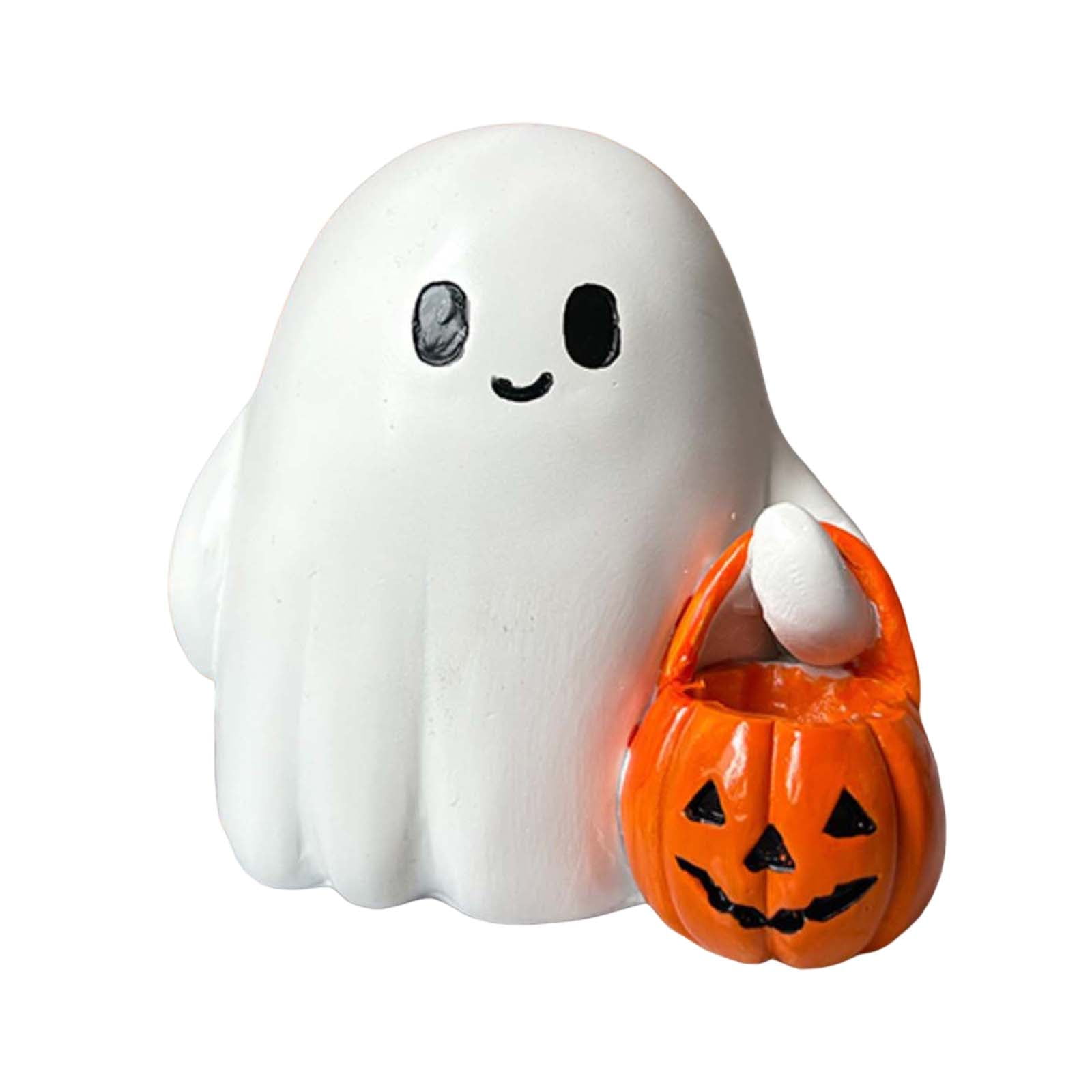 2025 Halloween Funny Ghost Figurine Cute Spooky Resin Ghost Statue ...