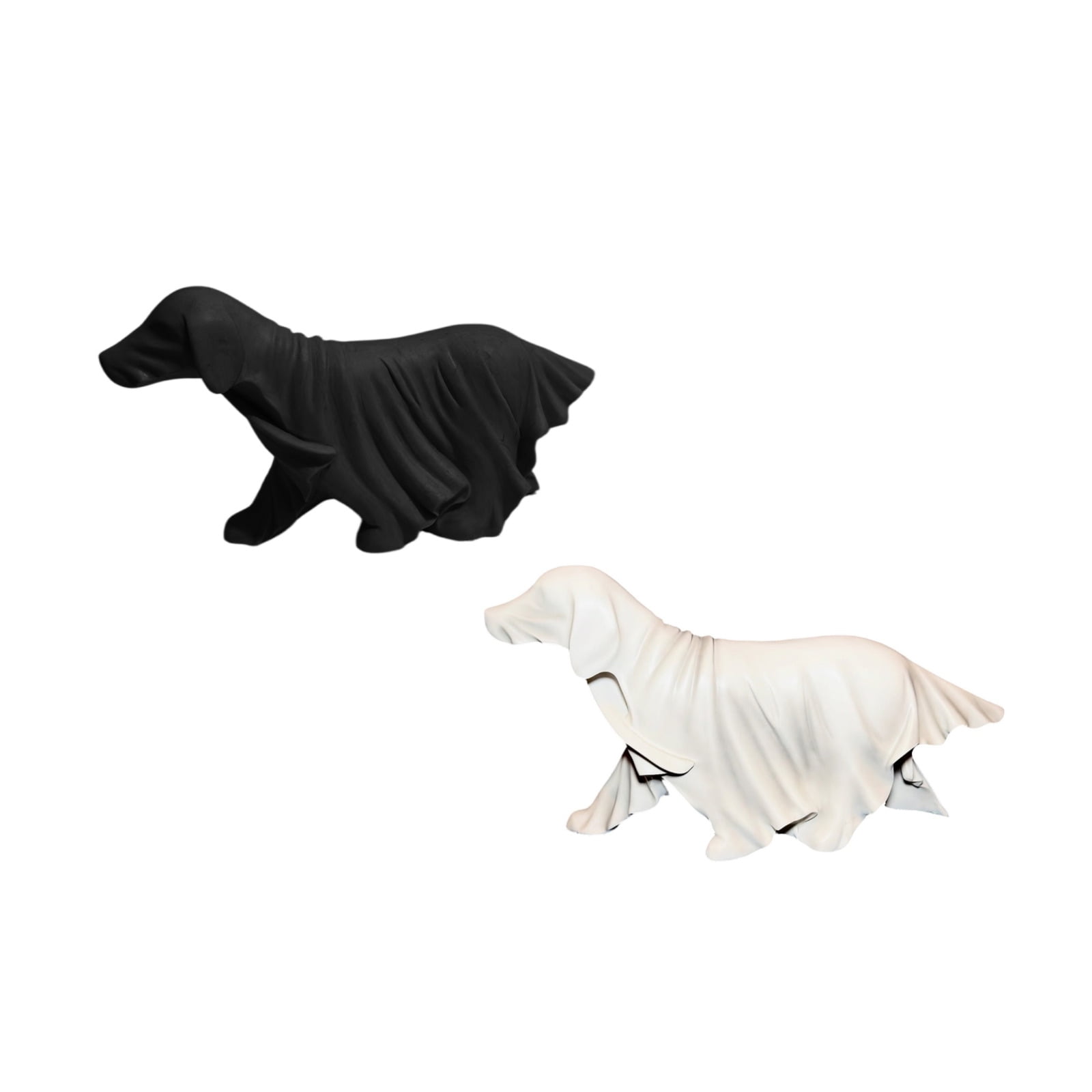 2025 Halloween Ghost Dog Figurine,3D Spooky Ghosts Dogs Figurine ...
