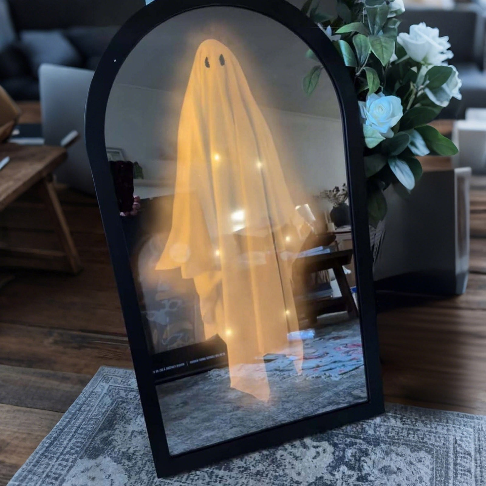 2025 Halloween Ghost Hologram Mirror, Spooky Scary Ghosts for Halloween ...