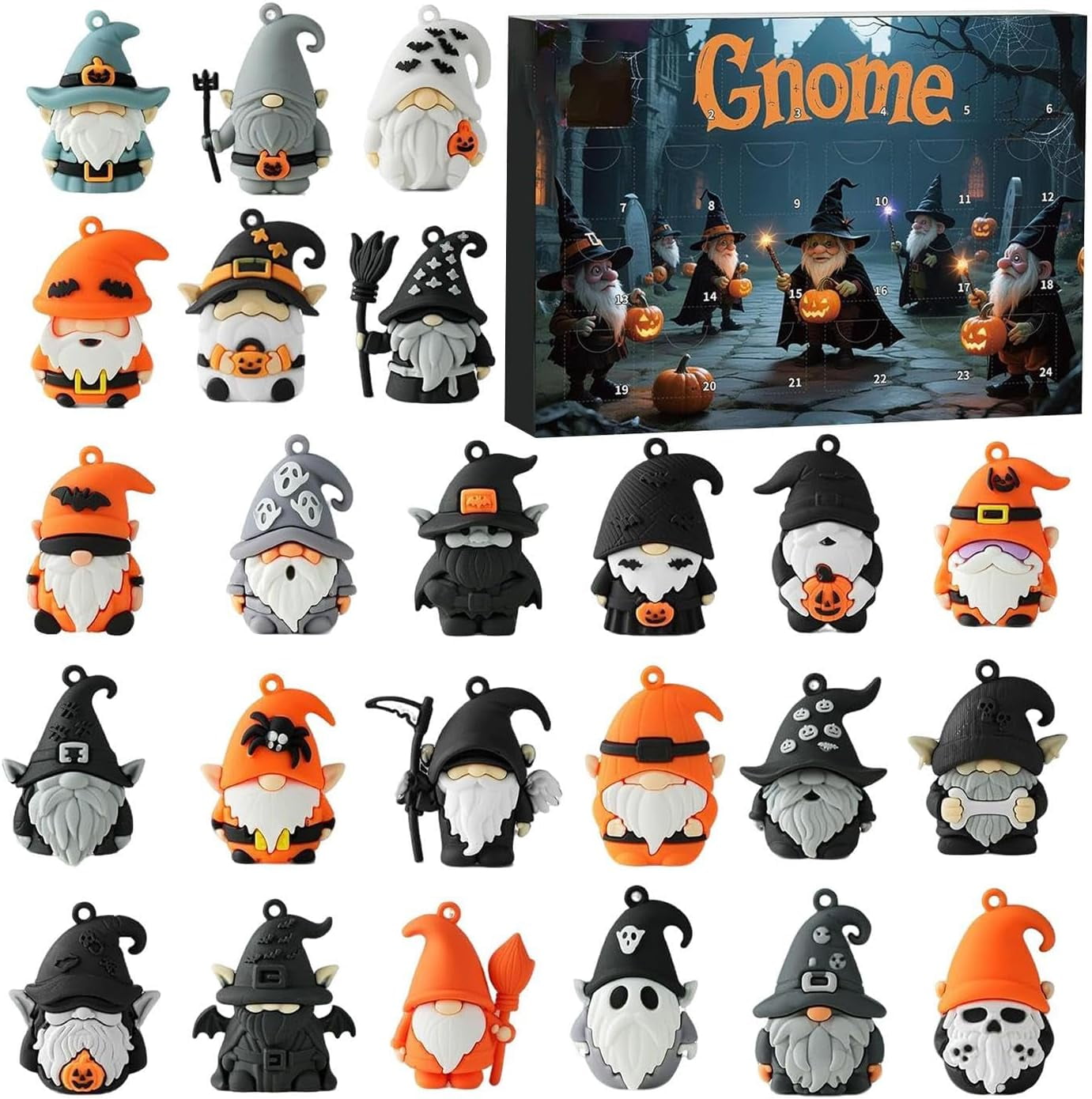 2025 Halloween Ghost advent Countdown calendar, 24 Day Advent Countdown ...
